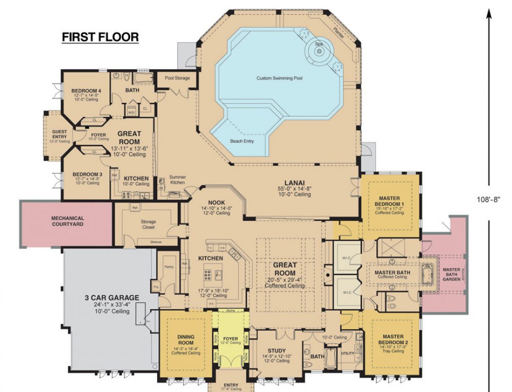 Club House Pool Map - Kemp 3D